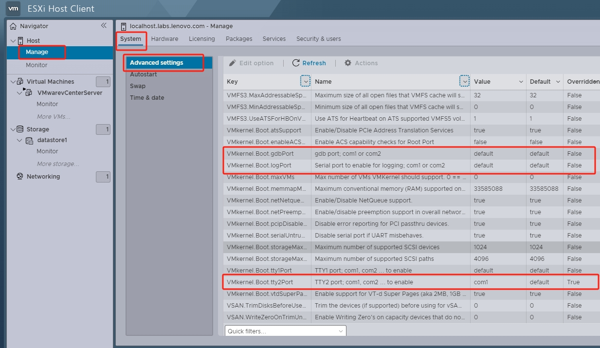Redirecting the Direct Console to Serial Over LAN (SOL) with VMware vSphere > Lenovo Press